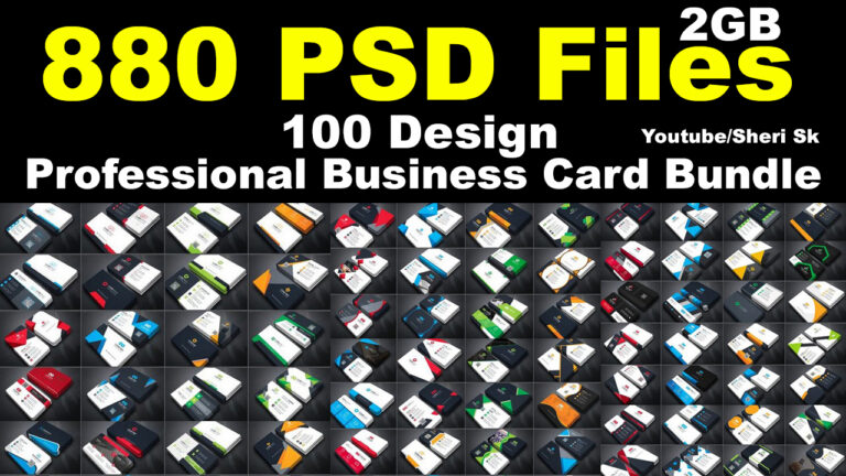 880 Professional Business Card PSD Files Free Download - PLRBuy