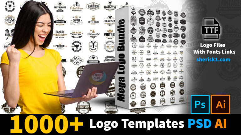 1000+ Logo And Badge Templates Download In PSD AI EPS Files Mega Logo ...