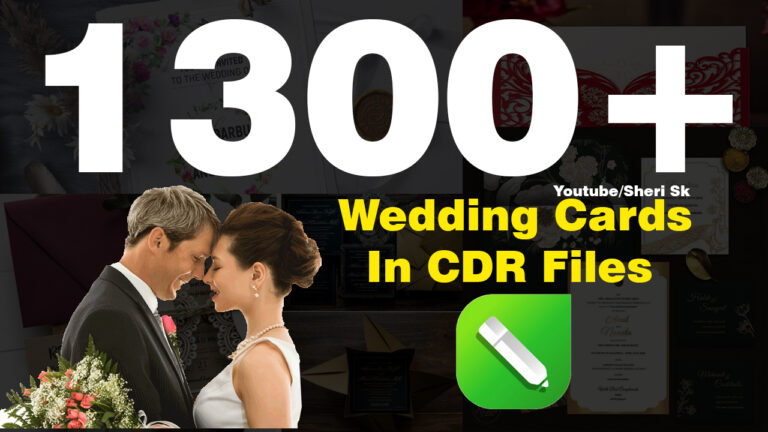 1300 Wedding Cards Templates Download In CDR Files - PLRBuy