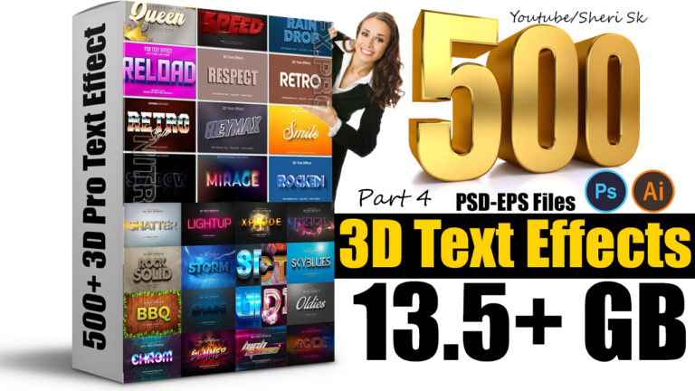 500+ Professional 3D Text Effect Free Download In PSD Files Part 4 - PLRBuy