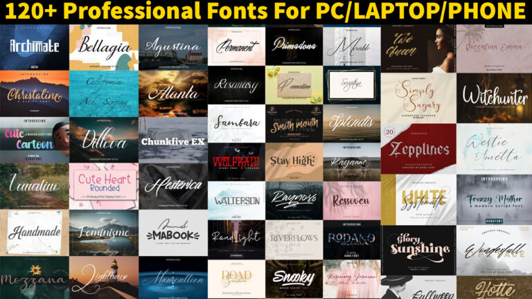 120+ Professional Fonts Download In TTF And OTF Files - PLRBuy