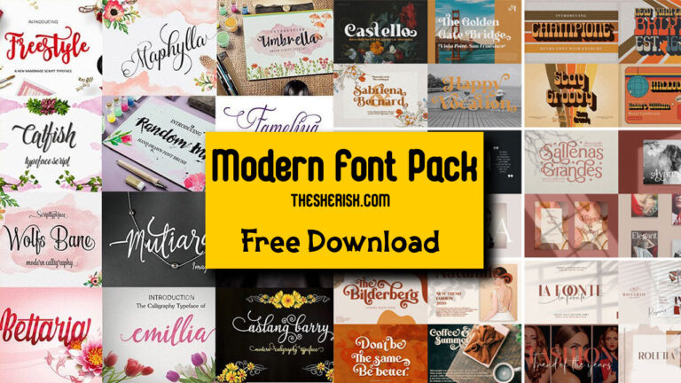 Modern Font Pack TTF Fonts Download - PLRBuy