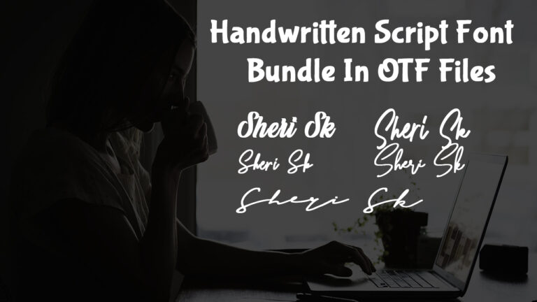 Handwritten Script Font Bundle Download In OTF Files - PLRBuy