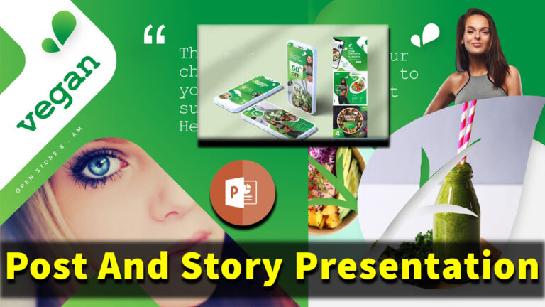 Instagram Post And Story Presentation Design In PPTX Files - PLRBuy